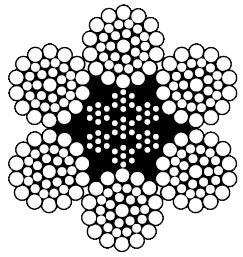 1" 6x36 CLASS WIRE ROPE IWRC - BRIGHT FINISH– Liftgear USA